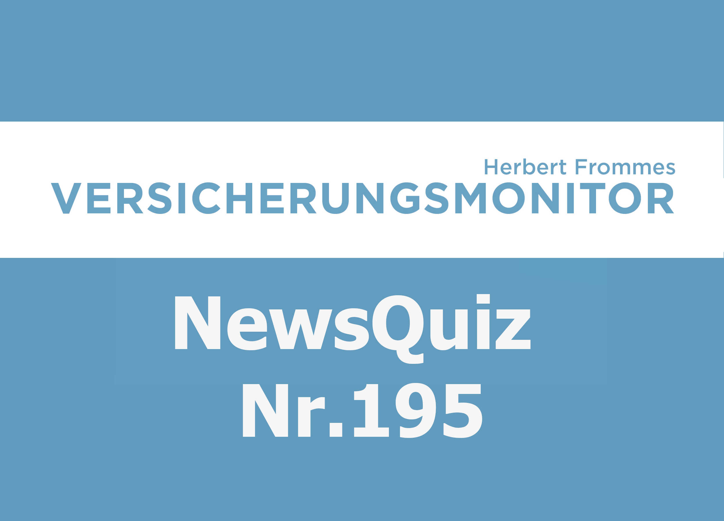 Herbert Frommes Versicherungsmonitor